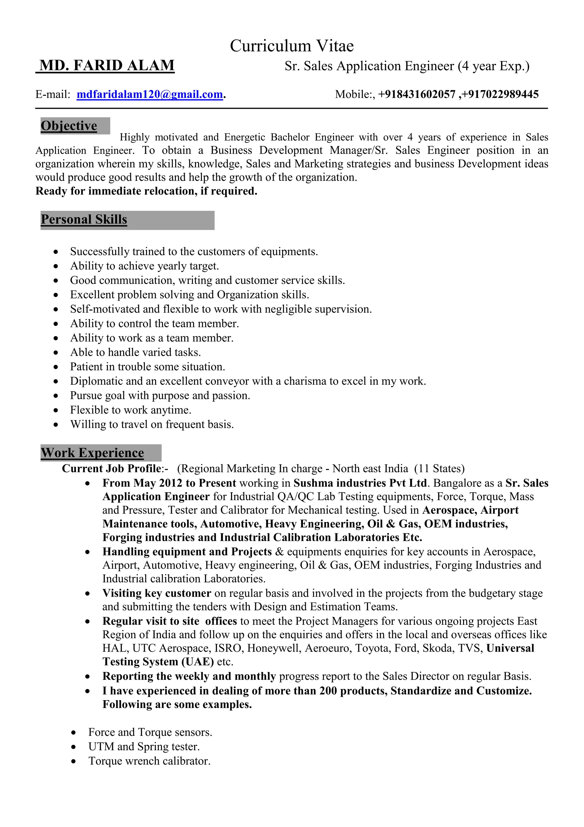 Farid Resume | PDF