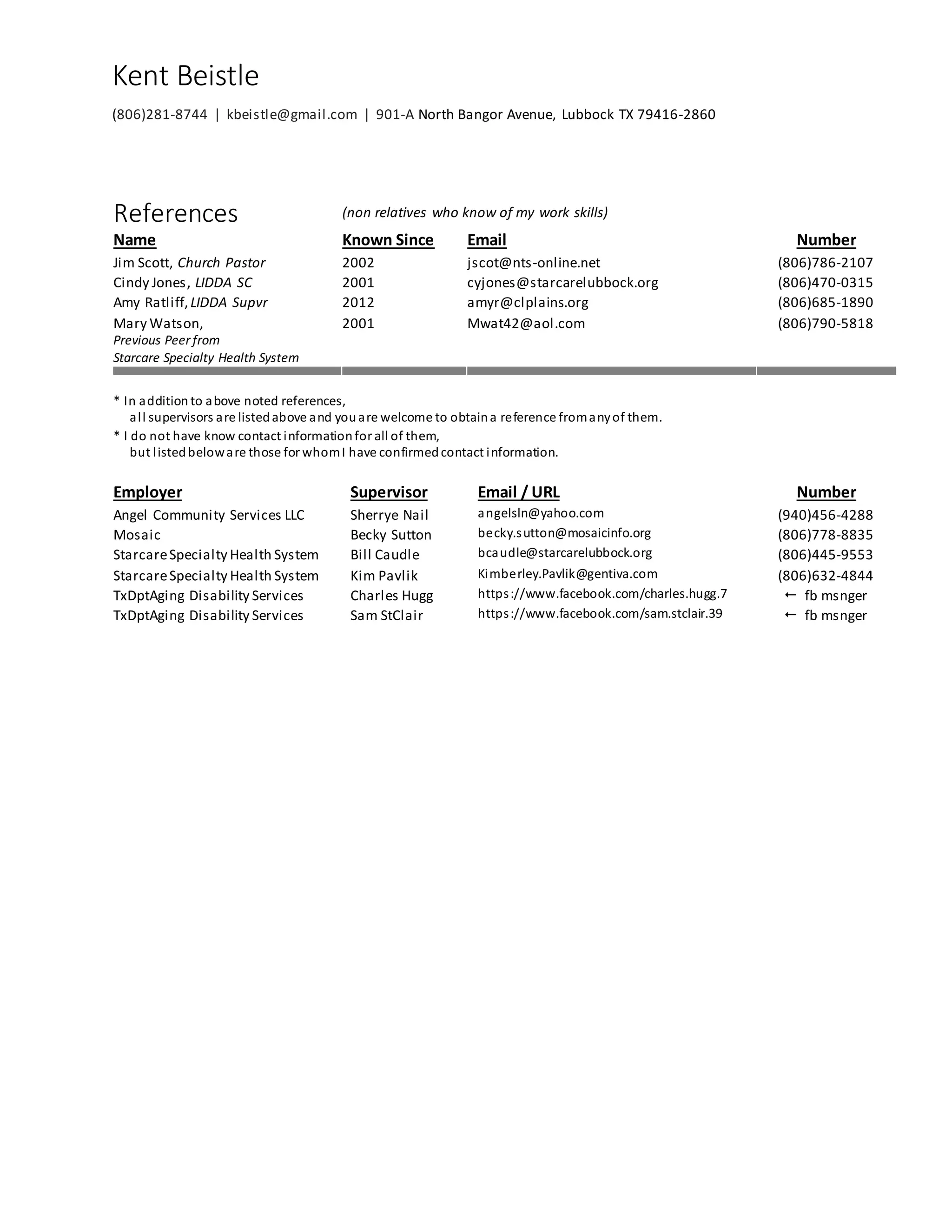 References Kent Beistle | DOCX