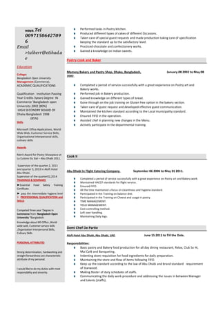 Bunty Gomes CV - Copy (1) | DOC