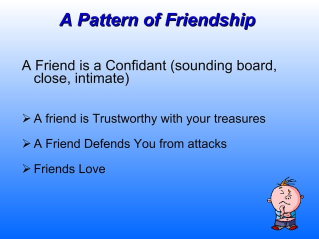 A Pattern of Friendship | PPT