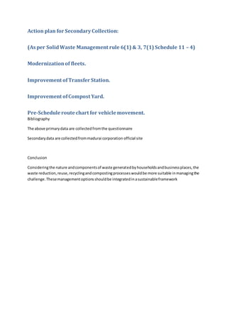 study on solid waste management | DOCX