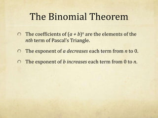 A212-2 binomial thm | PPTX | Physics | Science