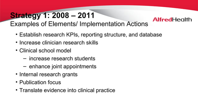 Alfred Health Allied Health Research2 | PPT
