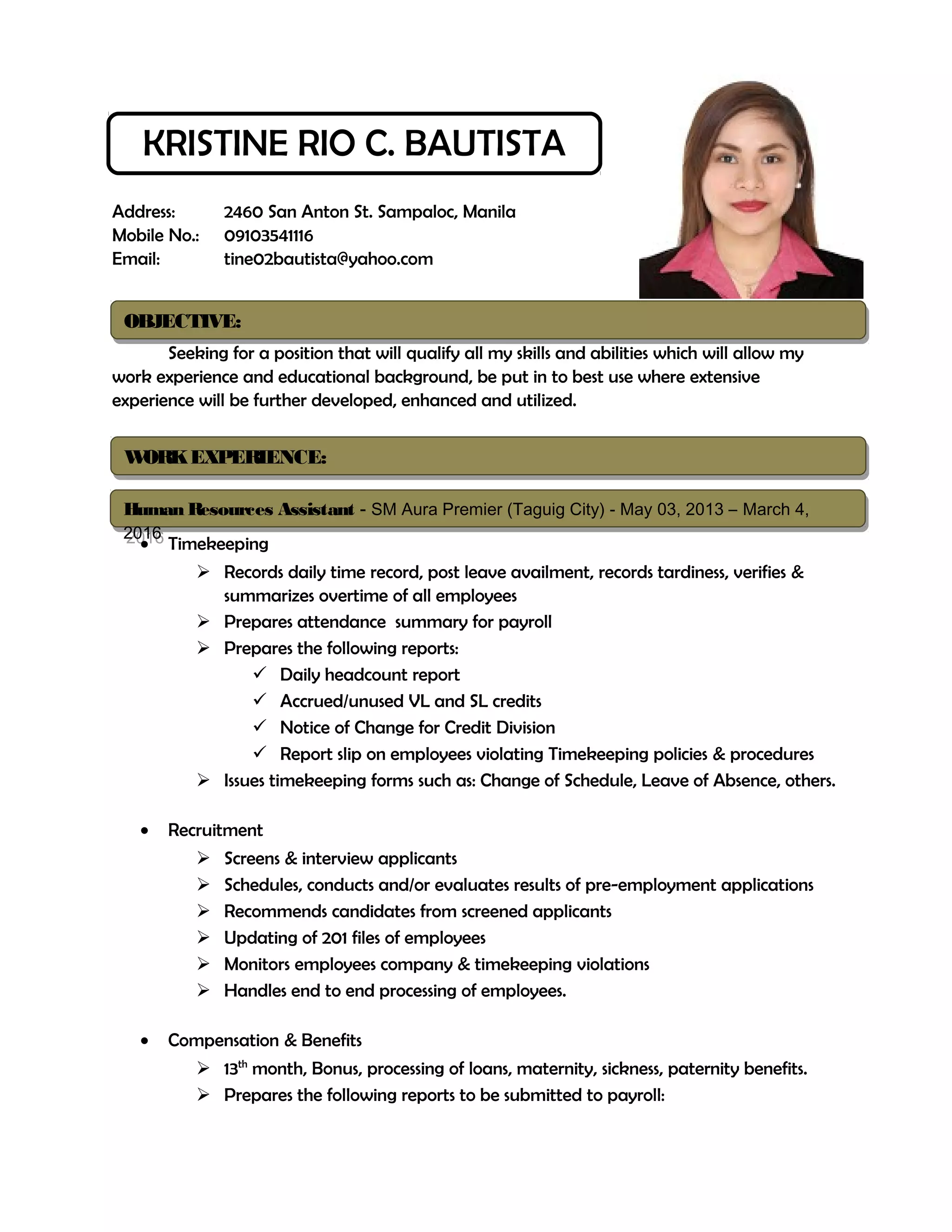 my resume | DOC