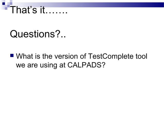 Testing_with_TestComplete | PPT
