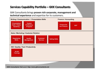 GKK Consultants Profile | PDF