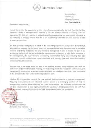 MBV Recommendation Letter | PDF