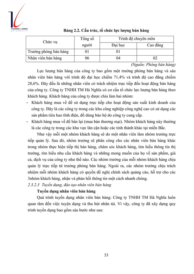Đề tài: Giải pháp hoàn thiện hoạt động bán hàng công ty Hà Nghĩa, 9 ĐIỂM! | PDF