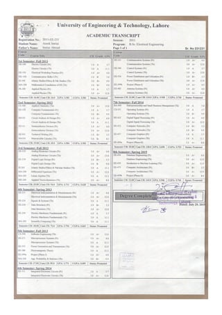Bsc-Transcript | PDF