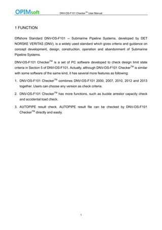 DNV-OS-F101 Checker User Manual 1.0.7 | PDF