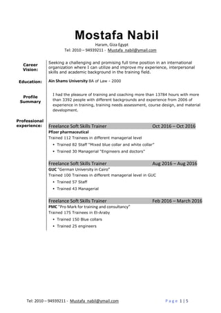 Mostafa Nabil's cv | PDF