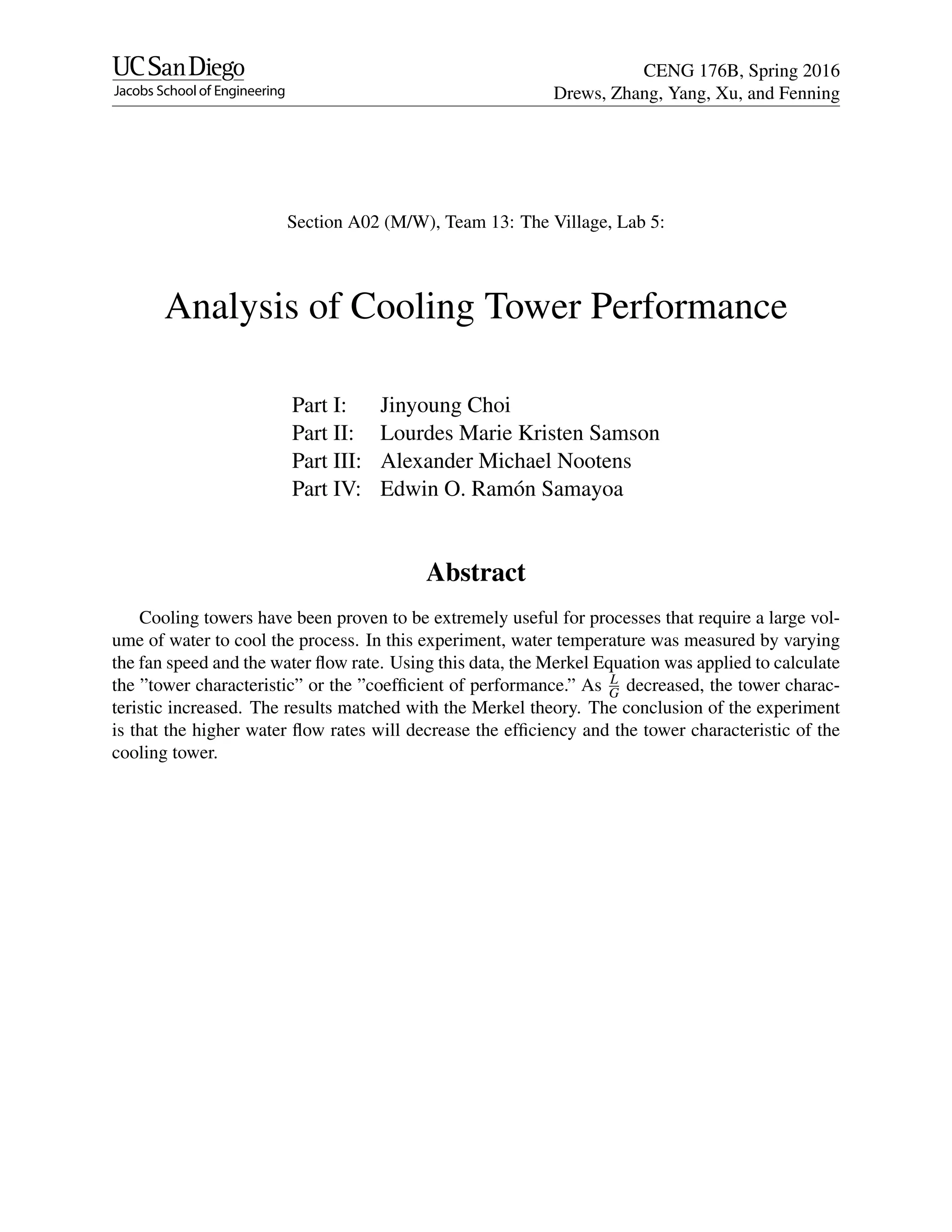 Cooling Tower | PDF