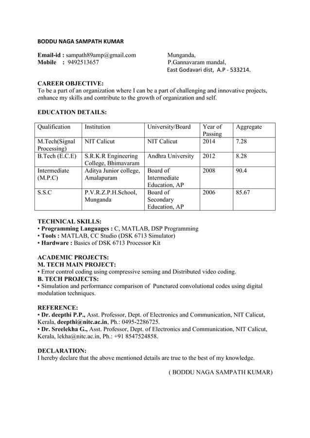 BODDU NAGA SAMPATH KUMAR | PDF