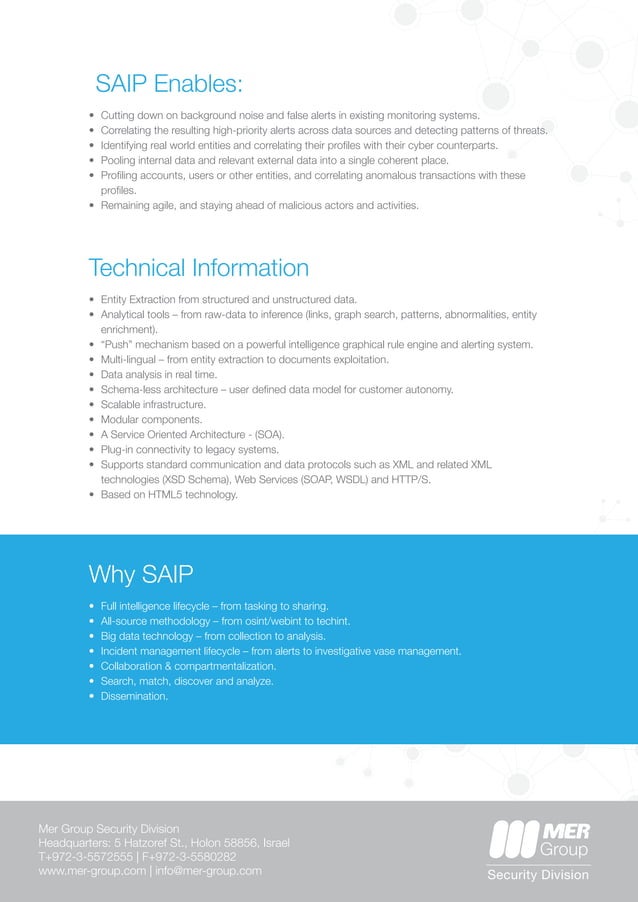 SAIP-Intelligence-Brochure | PDF