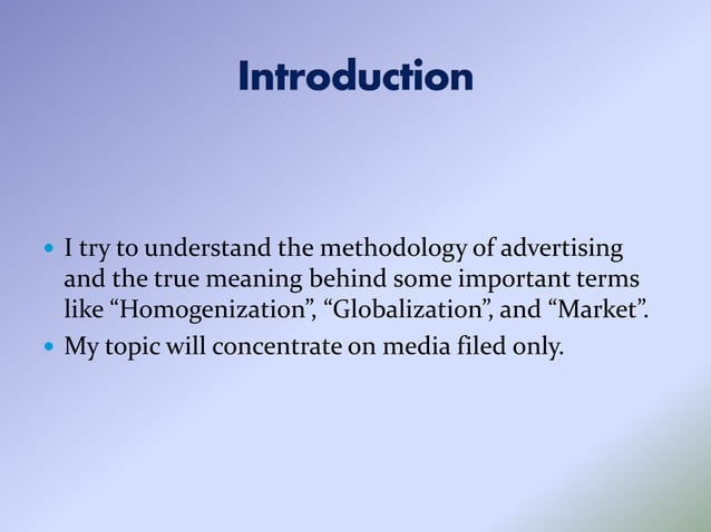 Homogenization in Ads | PPTX | Islam | Religion & Spirituality