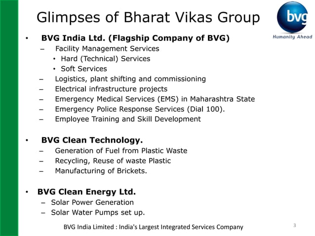 BVG-GROUP-PRESENTATION-31-Jan-2016 | PPTX | Environmental Services ...