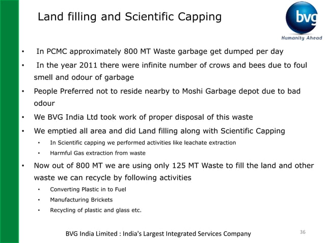 BVG-GROUP-PRESENTATION-31-Jan-2016 | PPTX | Environmental Services ...