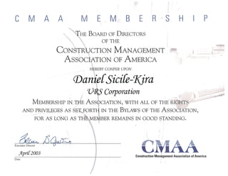 CMAA certificate | PPT