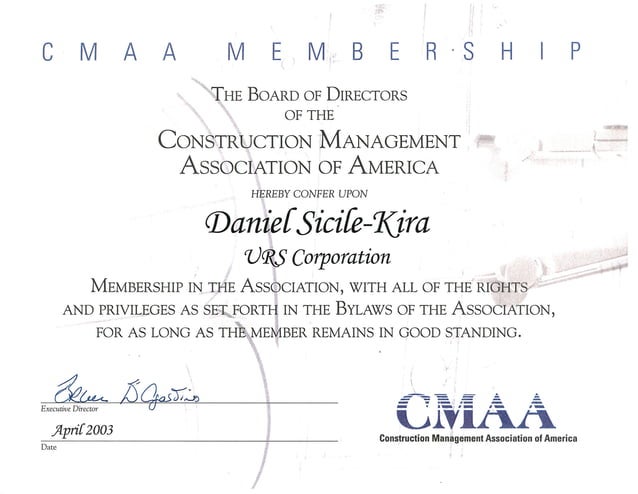 Cmaa Certificate Ppt