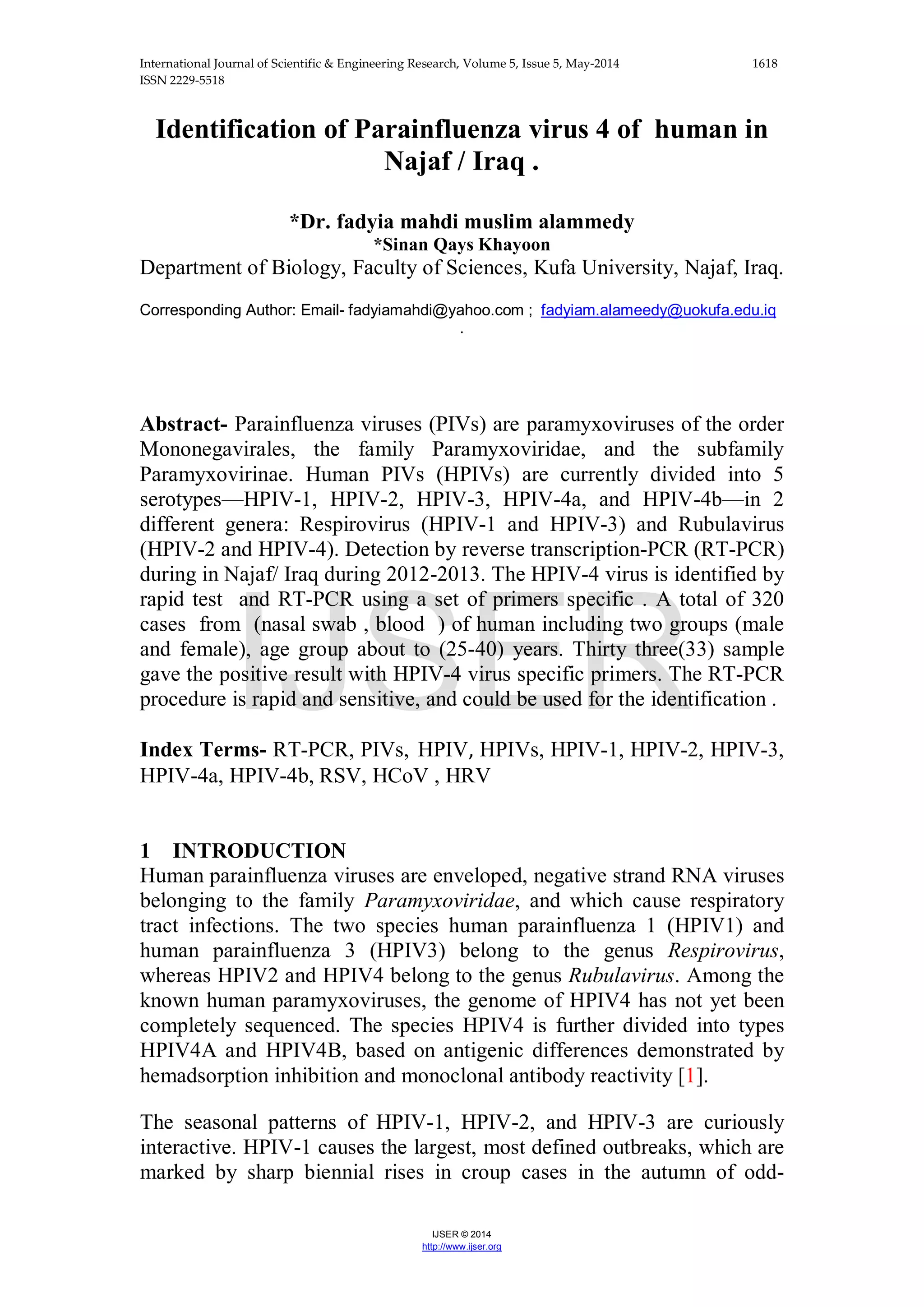 researchpaper%5CIdentification-of-Parainfluenza-virus-4-of-human-in-Najaf-Iraq | PDF