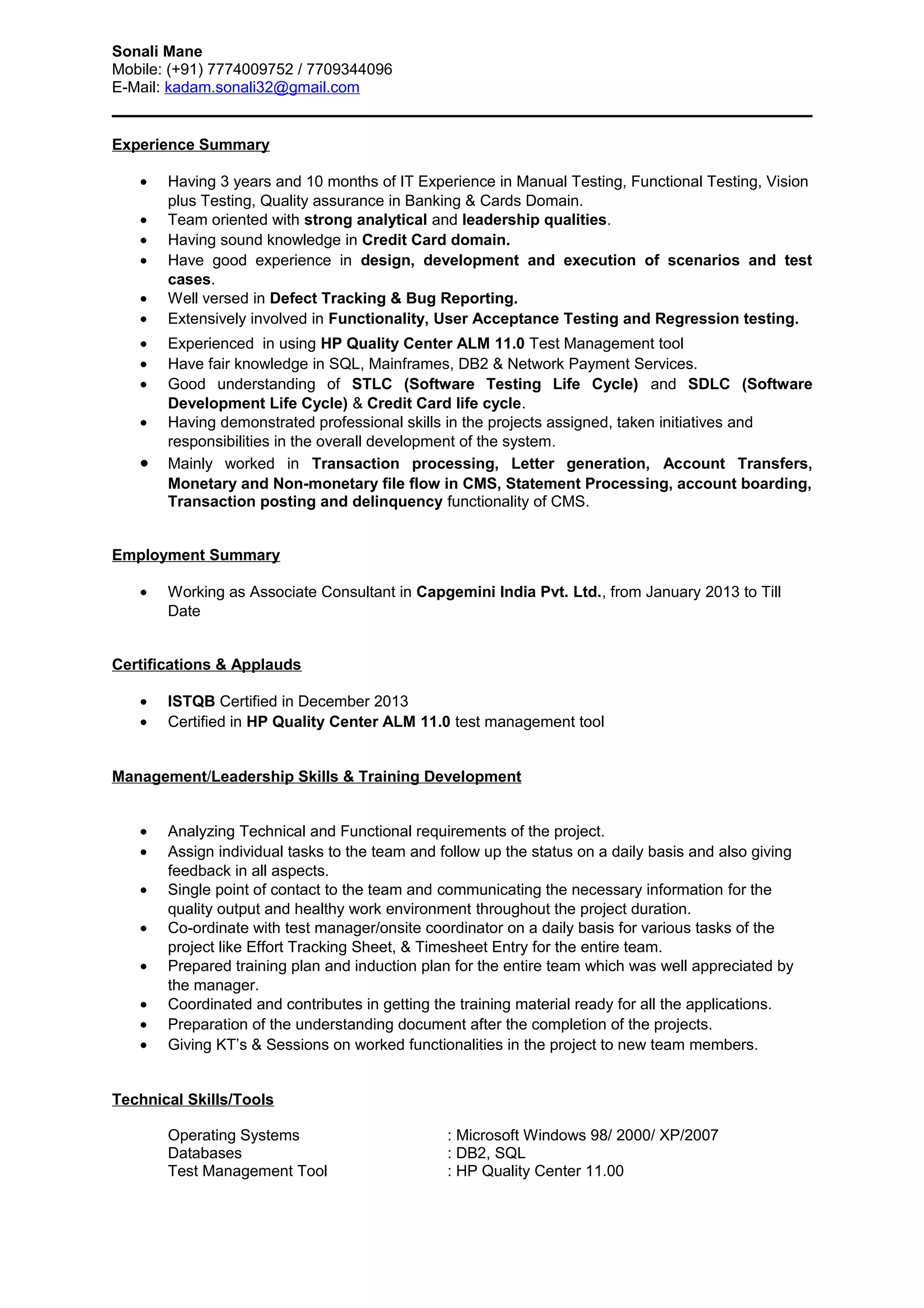 CV_Sonali_Mane (1) | PDF