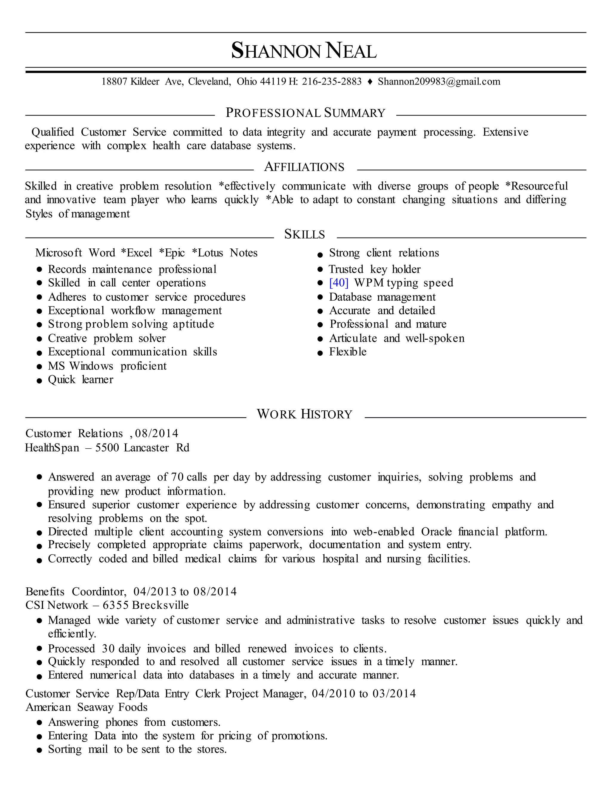 Shannon Neal Resume 3 | DOCX