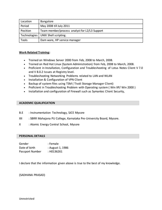 Sadhana Prasad_Resume_2016 | PDF