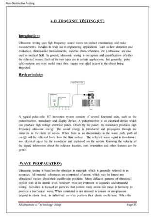 5.ULTRASONIC TESTING | DOCX | Chemistry | Science