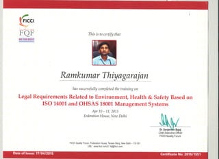 FICCI certificate | PDF