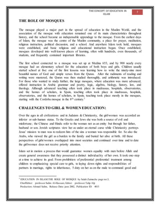 Concept of Education in Islam | DOCX