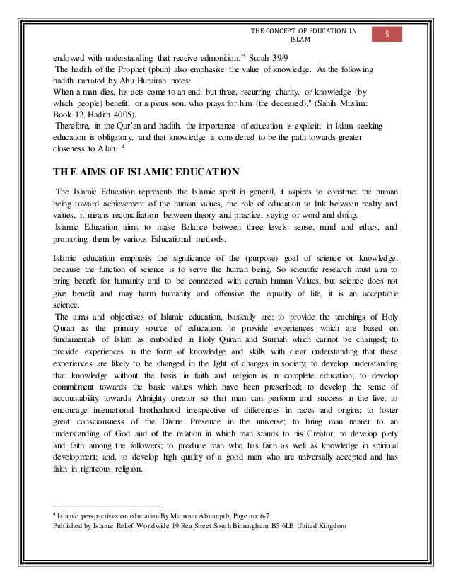 Concept Of Education In Islam concept-of-education-in-islam