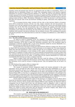 Non-Financial Information and Firm Risk Non-Financial Information and ...