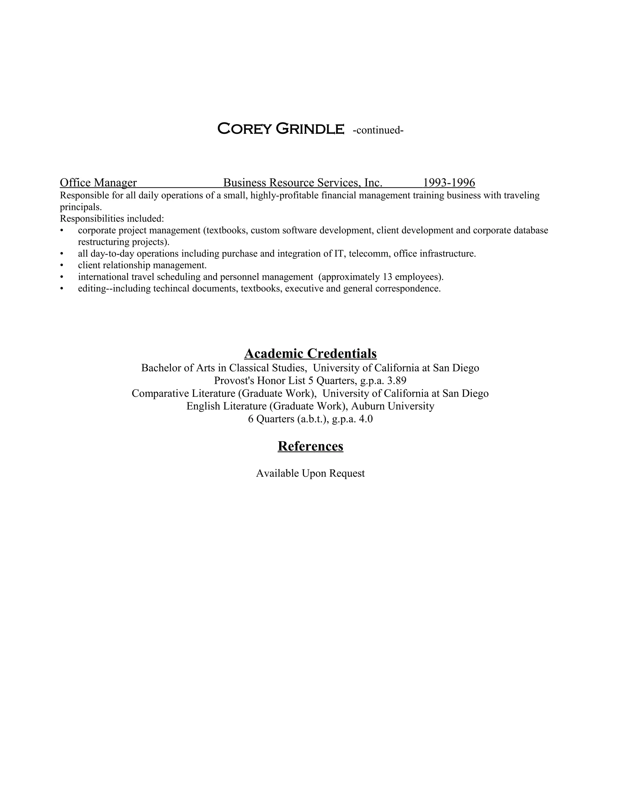 RS-Basic Resume (no refs) | PDF