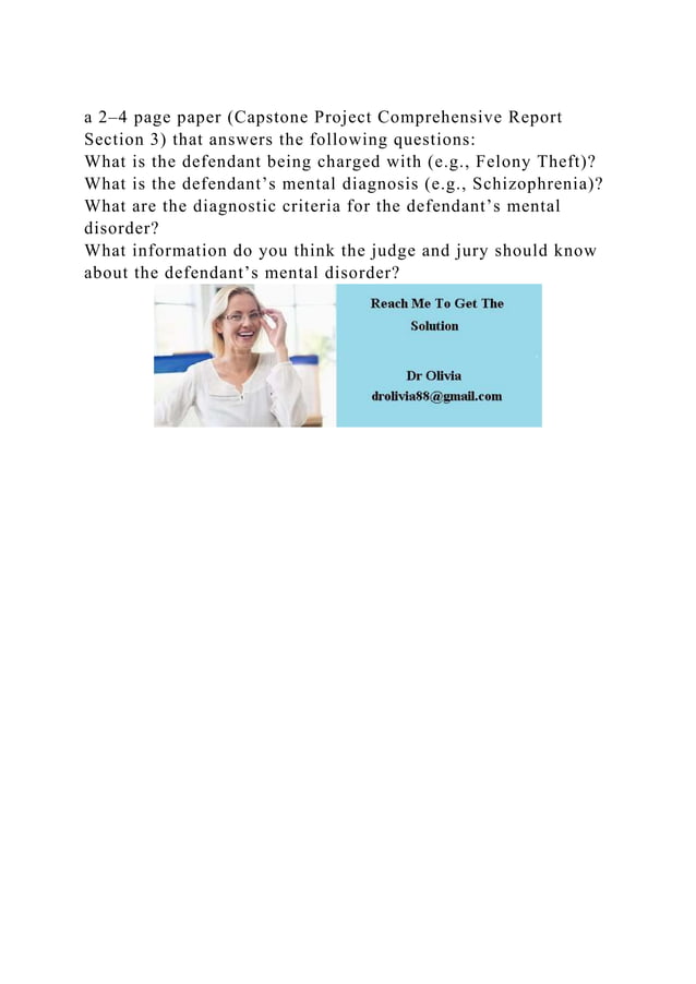 a 2–4 page paper (Capstone Project Comprehensive Report Section 3) t.docx