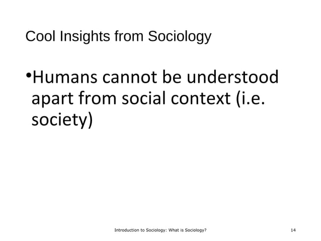 Lesson 1 - What is Sociology | PPT