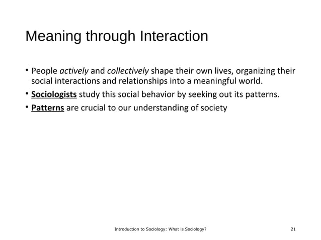 Lesson 1 - What is Sociology | PPT