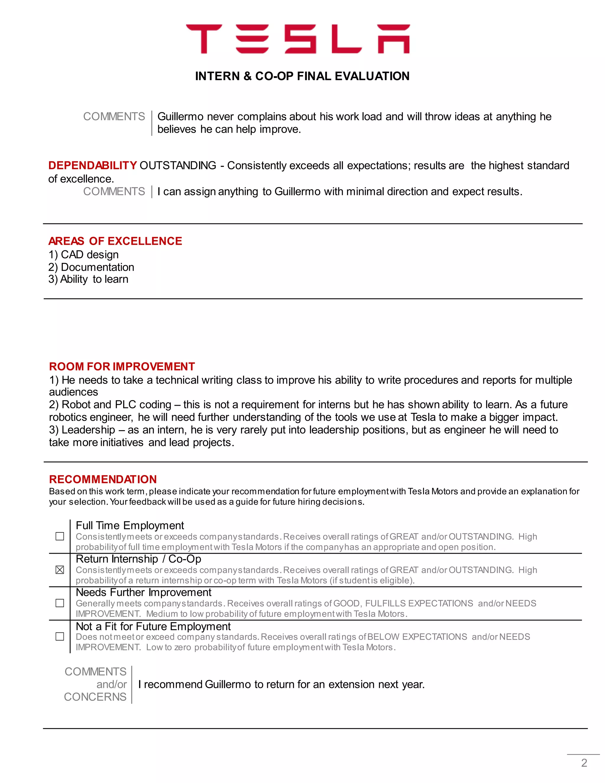 Guillermo Intern Final Evaluation | DOCX