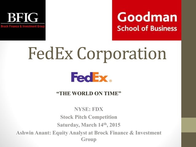FedEx Stock Presentation | PPT
