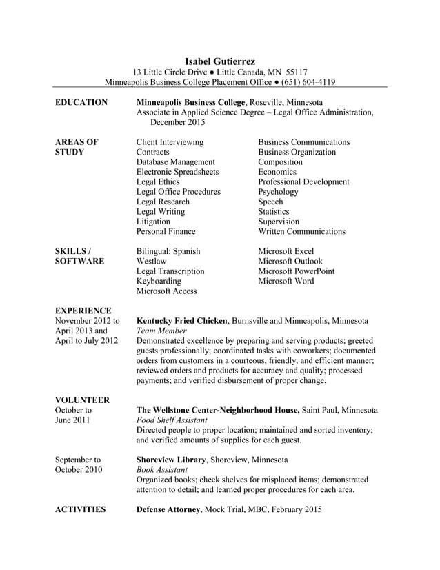 Gutierrez Isabel Resume | PDF