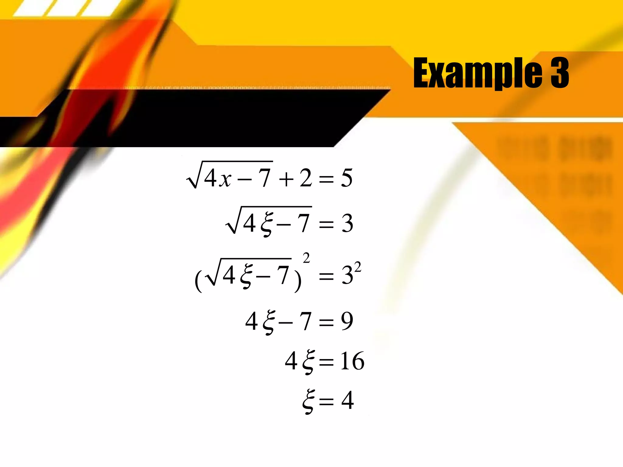 A27 6 radical equations | PPT