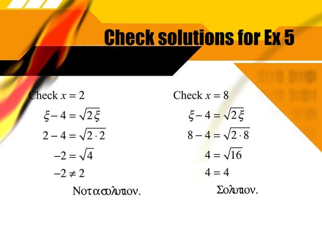 A27 6 radical equations | PPT