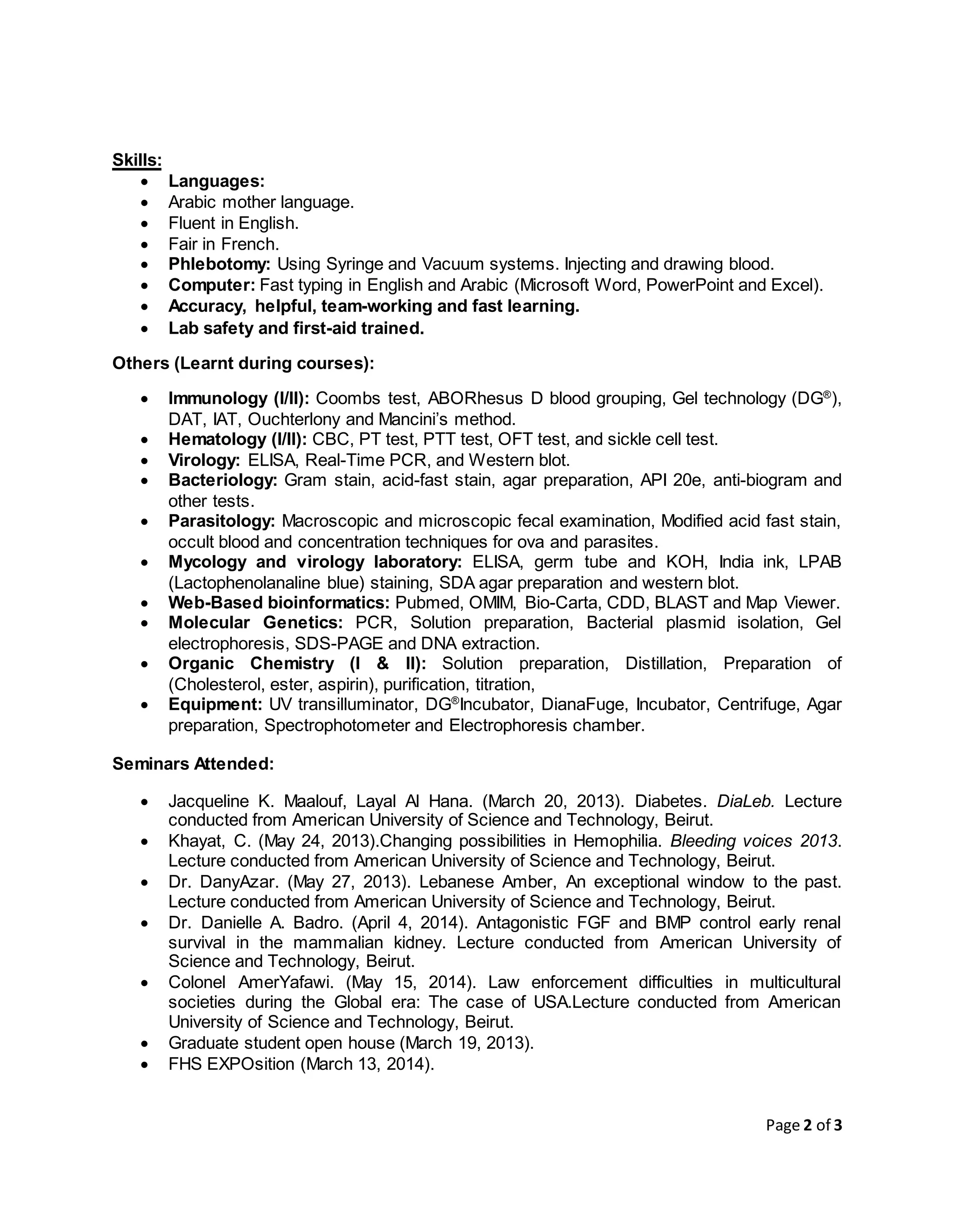 Hussein Sultan CV | DOCX