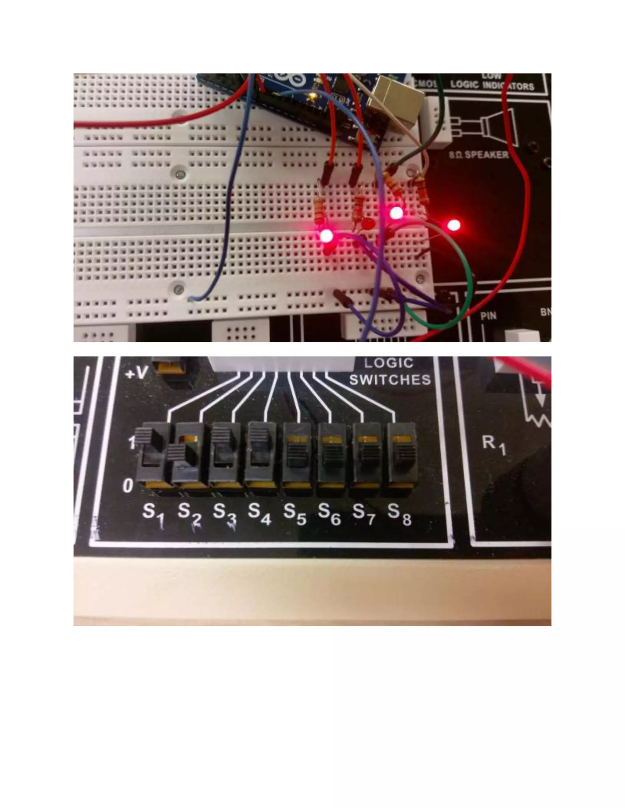 LEDs and DIPs Switches | PDF