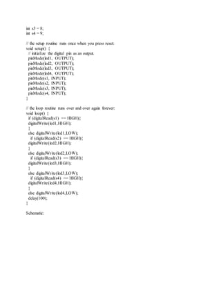 LEDs and DIPs Switches | PDF