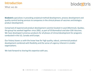 Biodextris Presentation - New client presentation | PPT