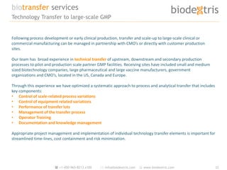 Biodextris Presentation - New client presentation | PDF | Biotech and ...