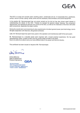 GEA Certificate of Employment1 | PDF