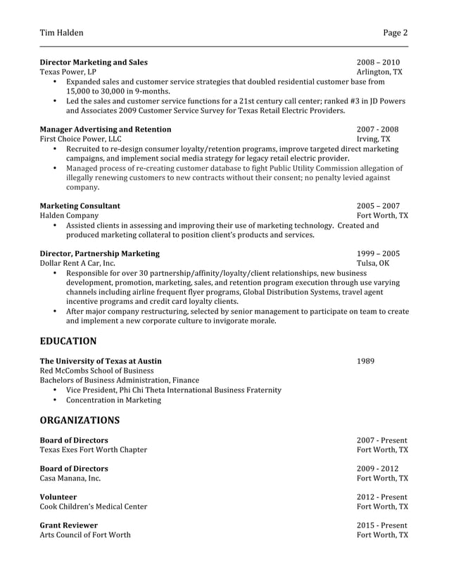 Tim Halden Resume 201607 | PDF