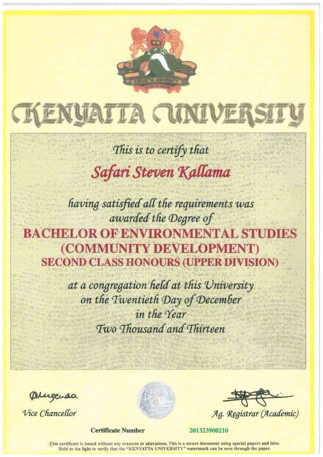 Degree Certificate | PDF