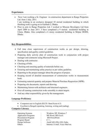CV of Md.A. Rahim | DOC